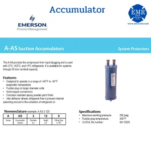 Accumulator แอคคิวมูเลเตอร์ ขนาด 7/8" - ชิลเลอร์และอะไหล่เครื่องทำความเย็น