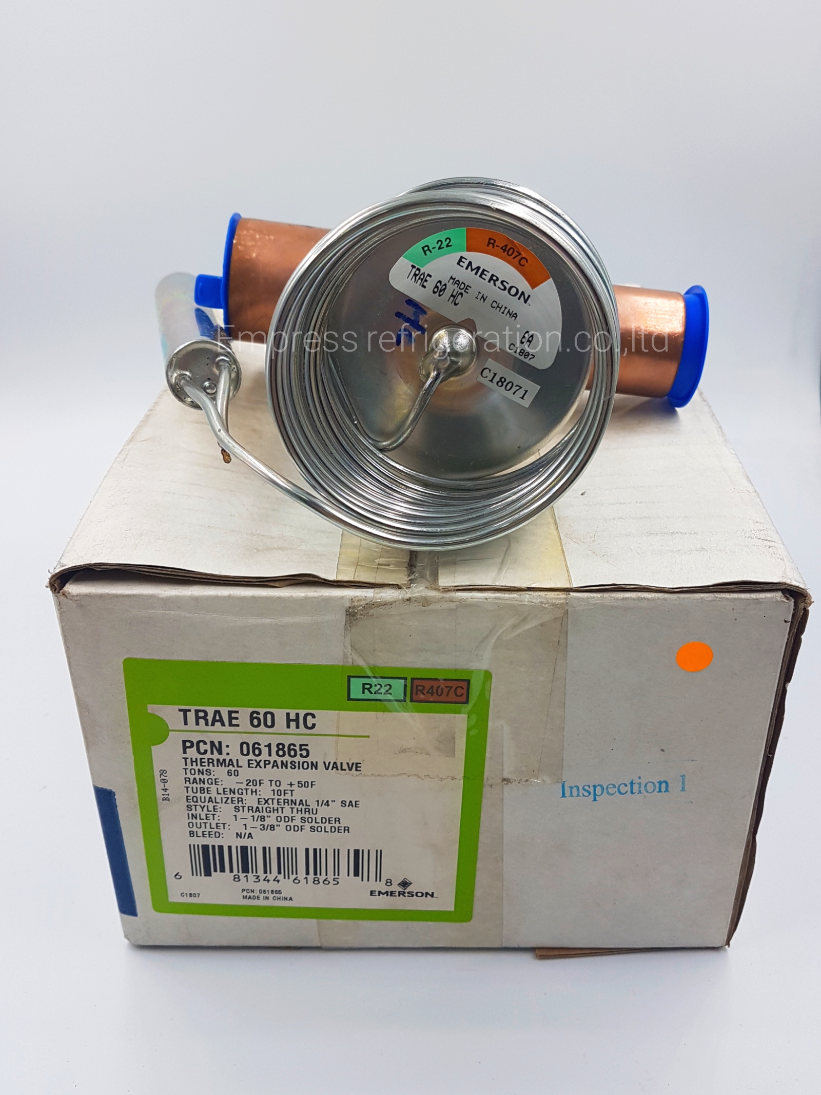EMERSON Themal Expansion Valve TRAE 60 HC น้ำยา R22&R407c - ชิลเลอร์และอะไหล่เครื่องทำความเย็น