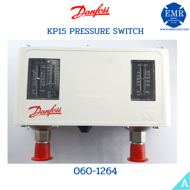 DANFOSS KP15 High Pressure Control (เพรชเชอร์ คอนโทรล) Dual 060-1264 ...