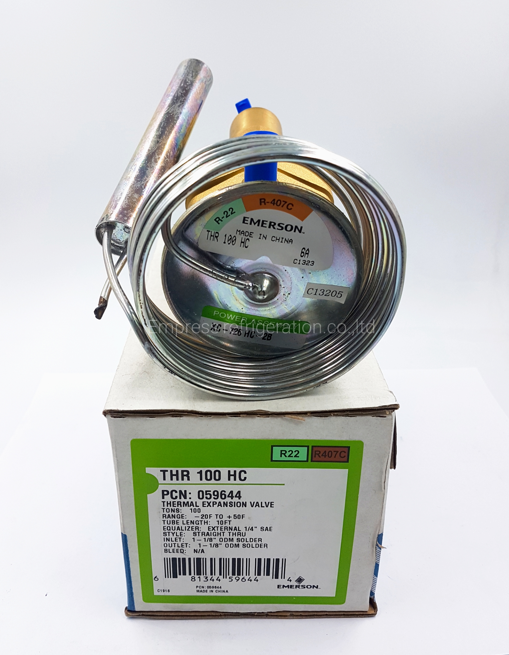 EMERSON Themal Expansion Valve THR 100 HC น้ำยา R22&R407c - ชิลเลอร์และอะไหล่เครื่องทำความเย็น